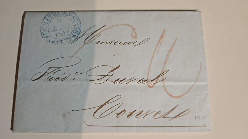 046. VORPHILABRIEF (NEUCHATEL - COUVET 1842) (Gebraucht) in Oud ...