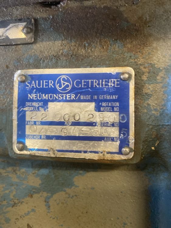 Sauer Getriebe, Neumünster, Made in Germany, Top Zustand! (Gebraucht ...