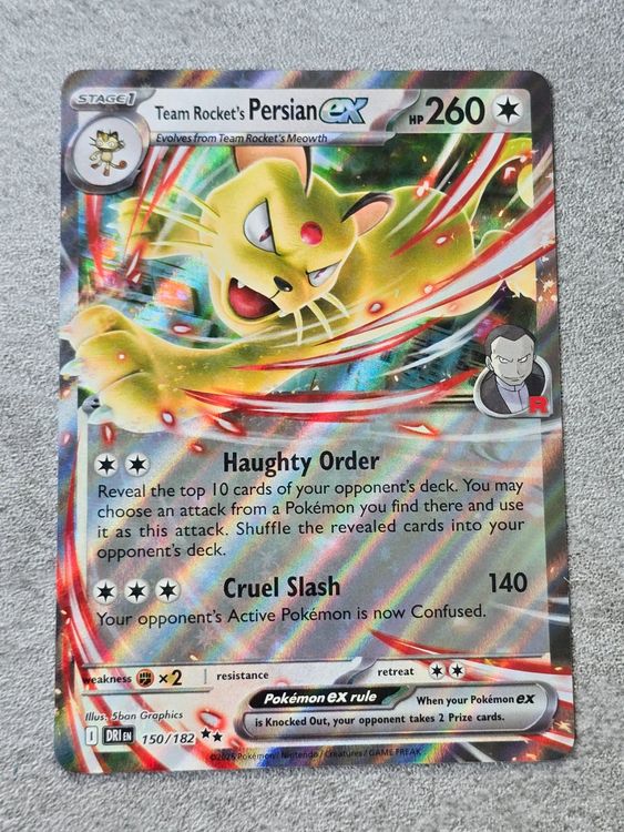 Ab 1.-🇬🇧 Pokemon Destined Rivals 》Team Rocket's Persian ex (Gebraucht ...