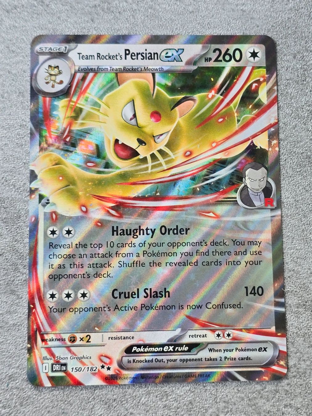 Ab 1.-🇬🇧 Pokemon Destined Rivals 》Team Rocket's Persian ex (Gebraucht ...