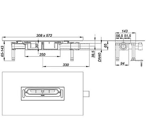 DALLMER DallFlex Plan Ablaufgehäuse DN 40 (17198) (Neu und ...