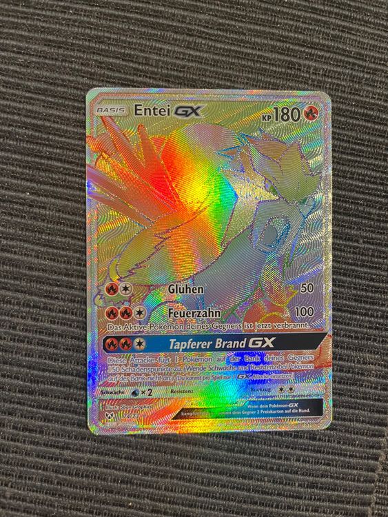 Pokemon Entei GX Rainbow Schimmernde Legenden NM (Neu (gemäss ...