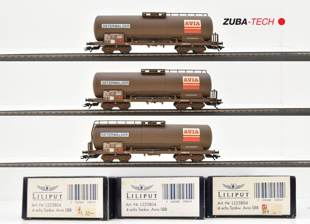 Liliput 3x L225804 Kesselwagen der SBB H0 GS mit OVP | Kaufen auf Ricardo