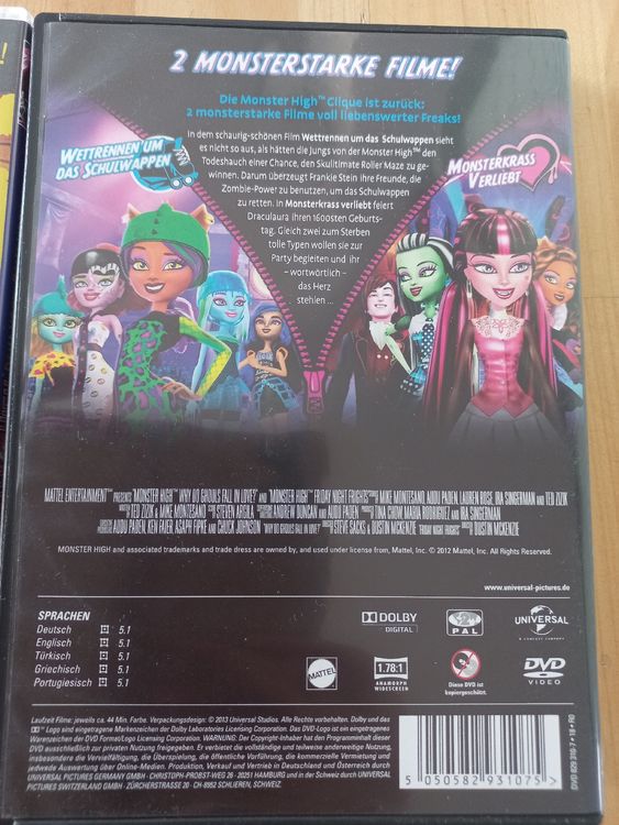 2x MONSTER HIGH DVD | Kaufen auf Ricardo