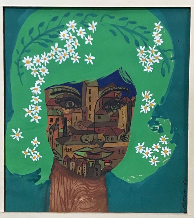 Thomas MISLIN (1936) Gouache Gemälde | Kaufen auf Ricardo