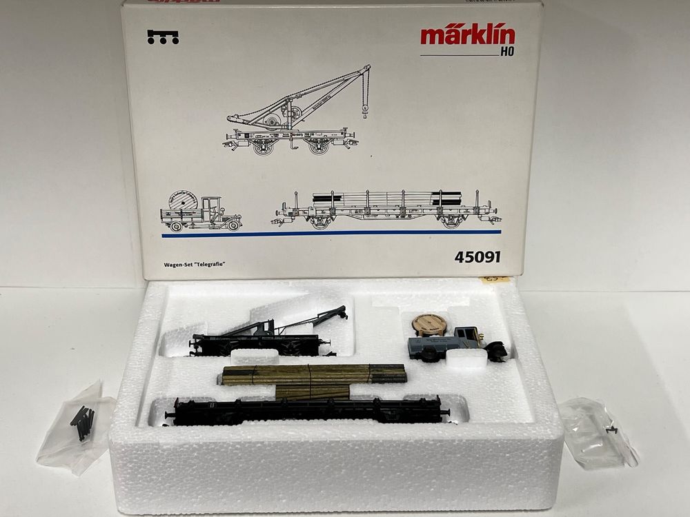 Märklin H0 45091 Wagenset "Telegrafie" (Neu und originalverpackt) in ...