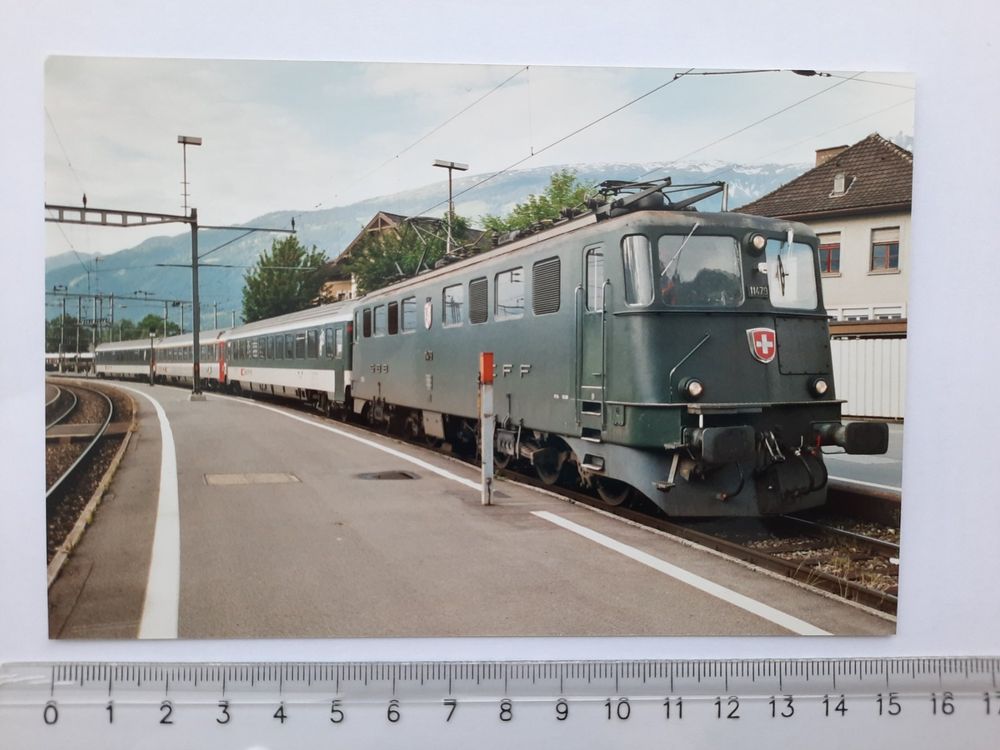 SBB 1 Echtfoto Ae 6/6 11479 mit Schnellzug Sargans-Feldkirch | Kaufen auf Ricardo