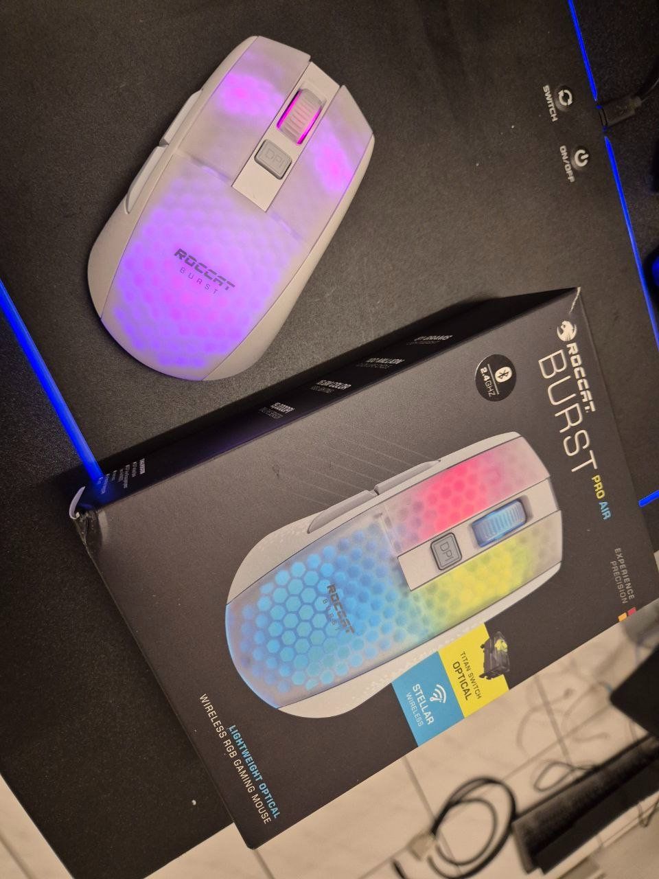 Neuwertige Roccat Burst Pro Air Wirless Bluetooth Gamer Maus (Gebraucht ...