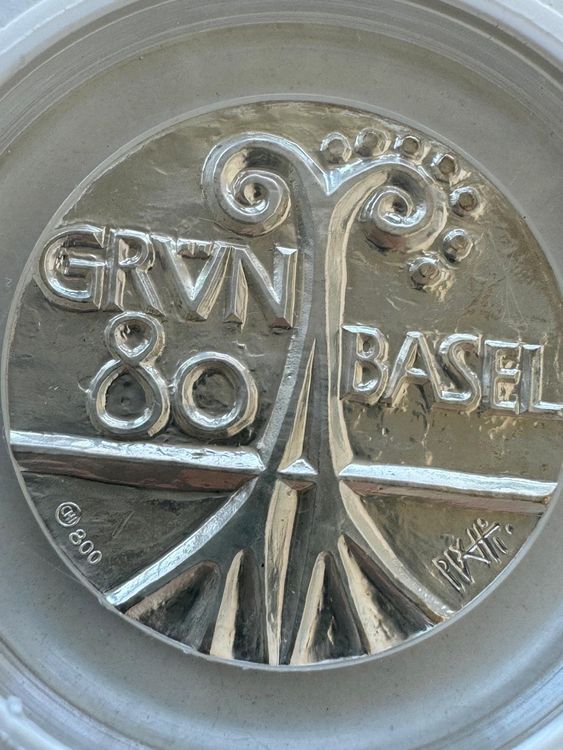 Silbermedaille GRVN 80 Basel 800er Silber PP.Vic. | Kaufen auf Ricardo