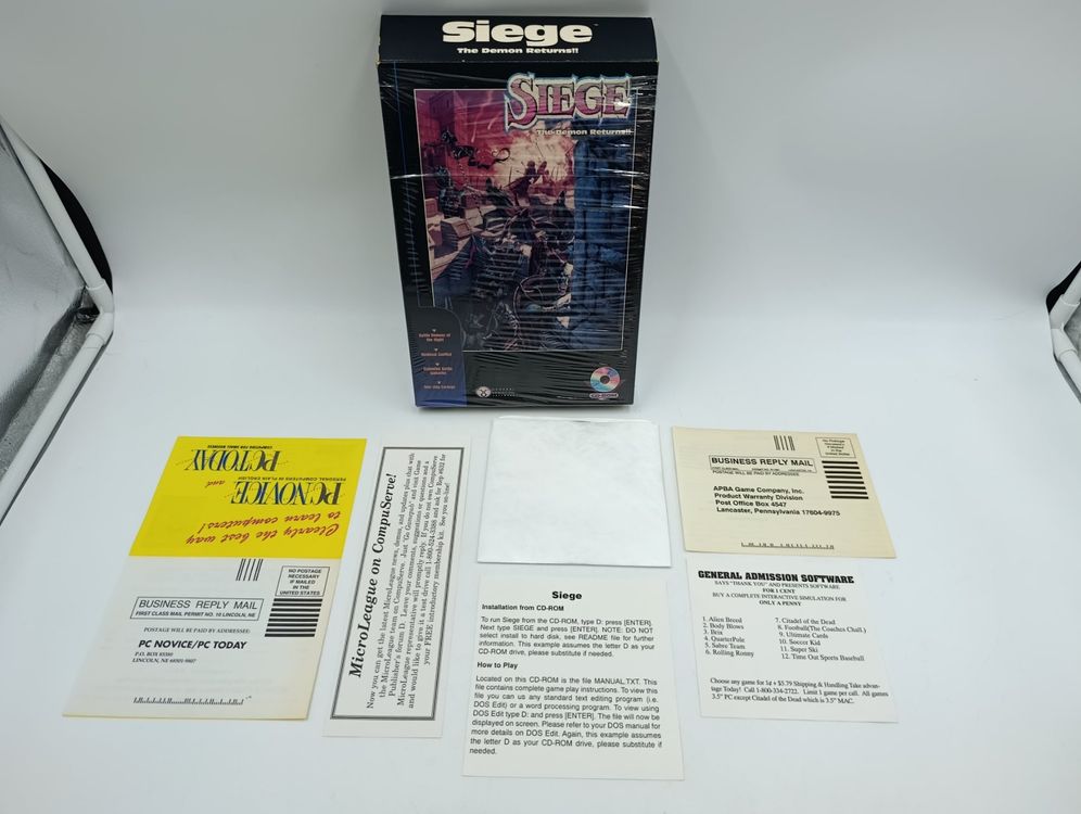 Siege the demon returns PC Big Box Game 1995 (Gebraucht) in Wil SG für ...