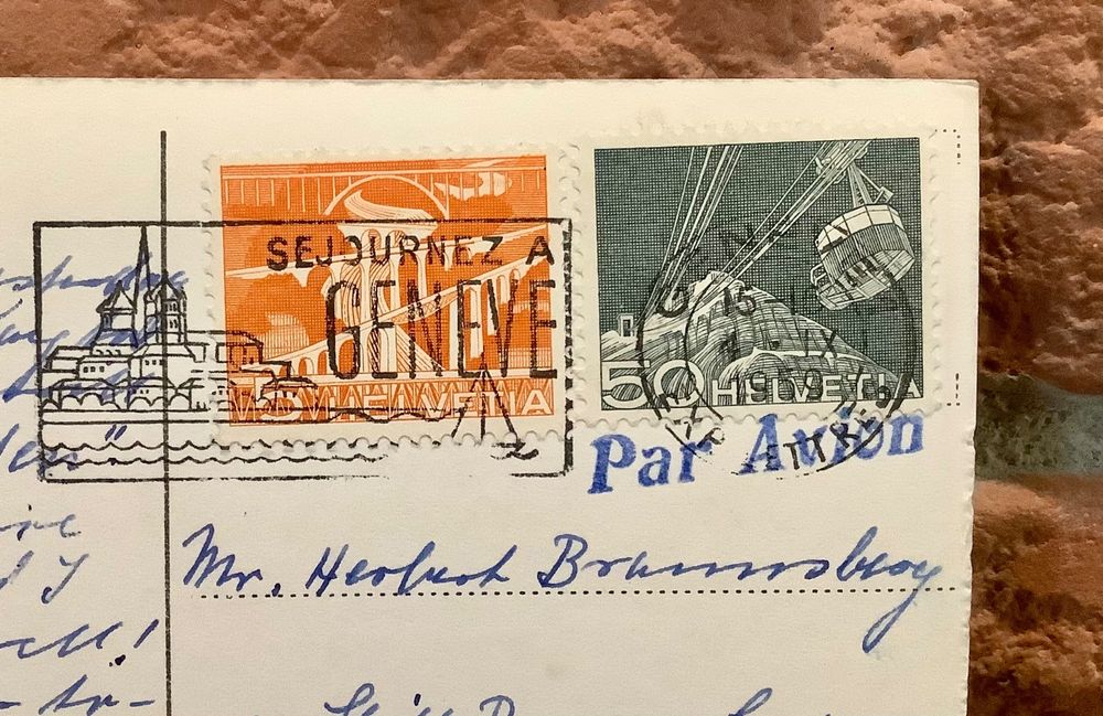 1959 Alte Foto AK - Palais des Nations Unies - UNO (Gebraucht) in Root ...