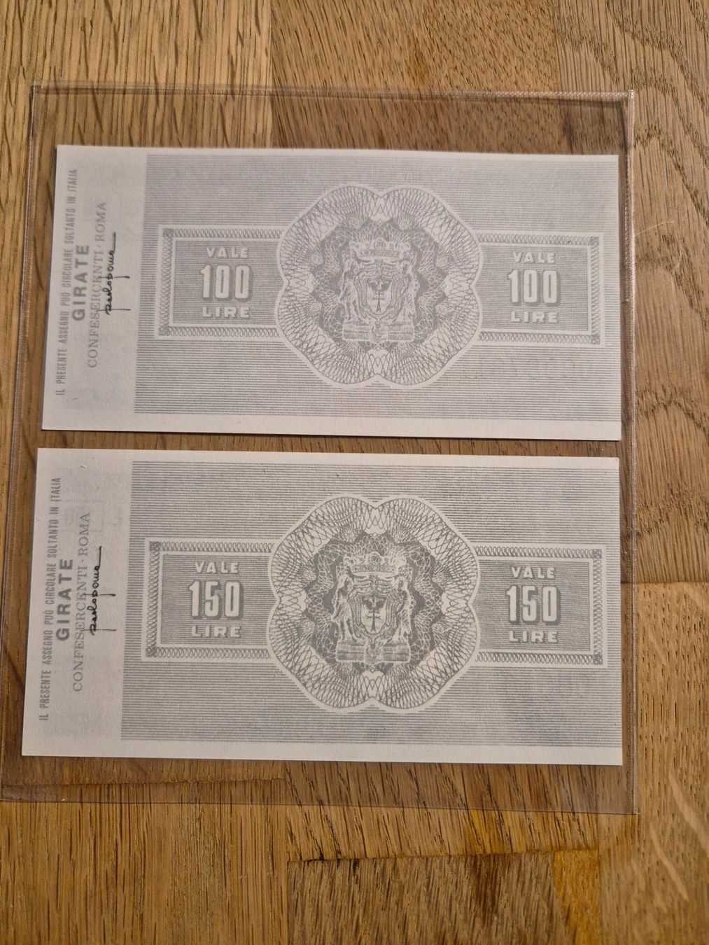 2x Italienische Banknoten Rom 1976 - selten - unz.! (Gebraucht) in Mels ...