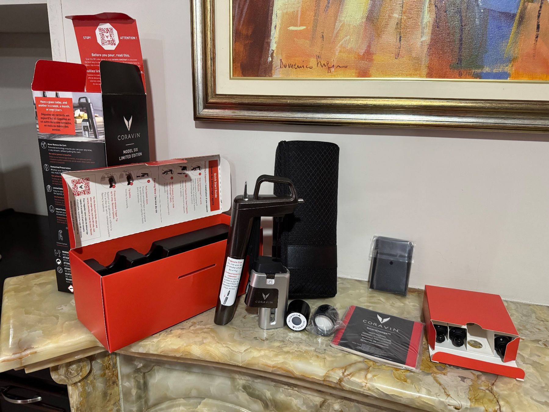 CORAVIN MODEL 6 LIMITED EDITION wie NEUE mit 3 Nachfüllungen (Gebraucht ...