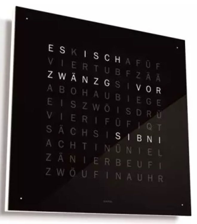 Designer Wanduhr QLOCKTWO (Neu (gemäss Beschreibung)) in Adliswil für ...