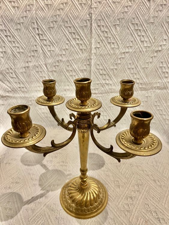 Kerzenständer Kerzenhalter Messing 1100 Gram | Kaufen auf Ricardo