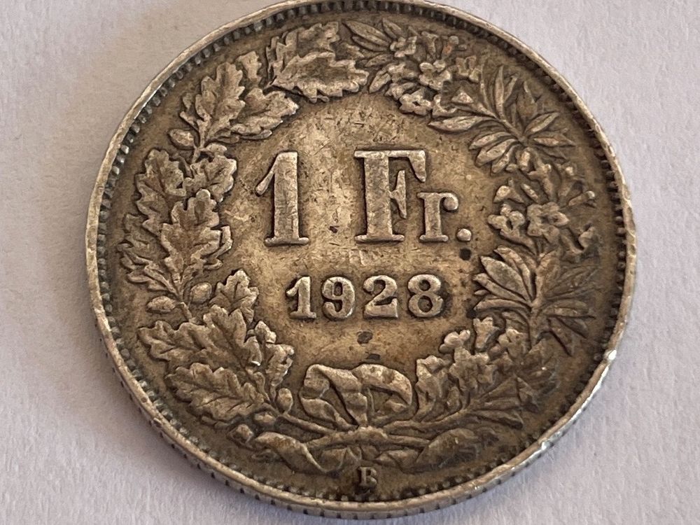 Pièce de 1 franc en argent 1928 | Kaufen auf Ricardo