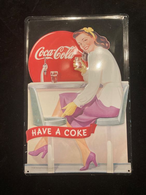 Werbetafel Coca-Cola - HAVE A COKE (Gebraucht) in Zürich für CHF 12 ...