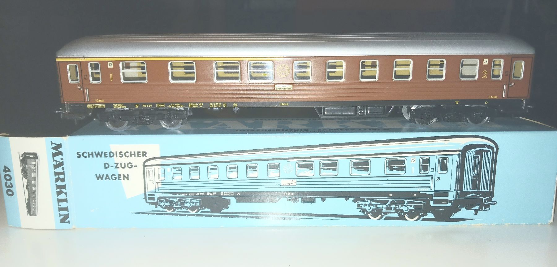 Märklin HO 4030 Voiture Voyageurs des SJ "Comme neuf" (Neuf (Voir ...