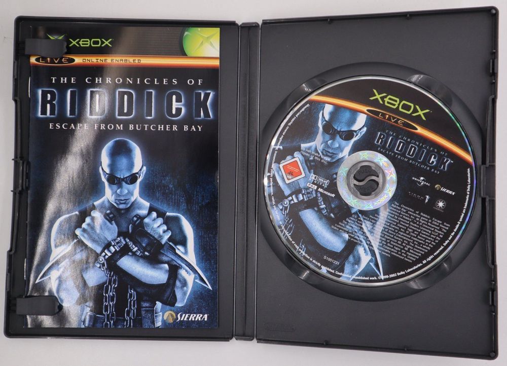 RIDDICK Escape From Butcher Bay für Original XBOX PAL (Gebraucht) in ...