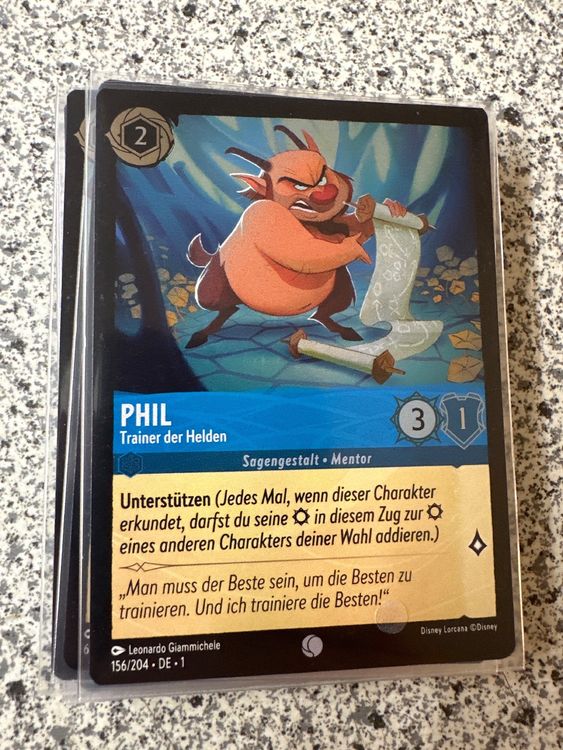 Phil - Disney Lorcana 156 / 204 Deutsch Serie 1 Holo | Kaufen auf Ricardo