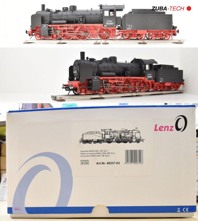 Lenz 40237-03 Dampflok BR 38 DB Spur 0, DC Digital mit OVP (Neu (gemäss Beschreibung)) in St ...