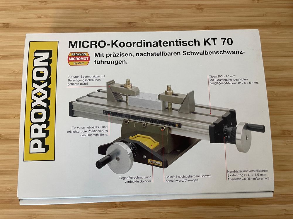 Proxxon Micro Koordinatentisch KT 70 (Neu (gemäss Beschreibung)) in Erlinsbach für CHF 50 – nur ...