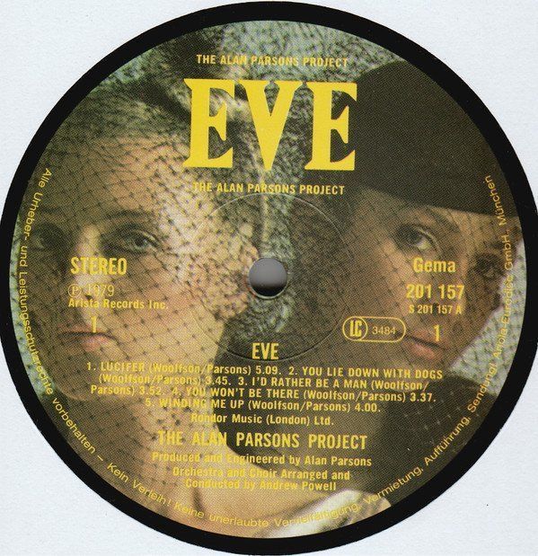 The Alan Parsons Project - Eve (LP, Album, RE, Gat) (Gebraucht) in ...