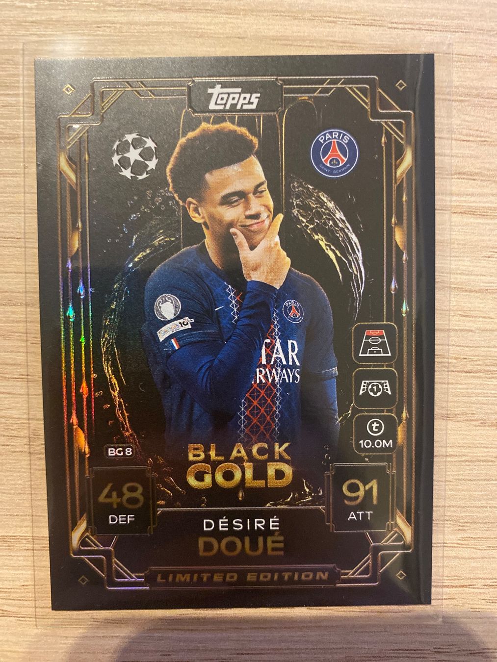 Topps Match Attax 25/26 Black Gold Désiré Doué BG8 (Neu (gemäss ...