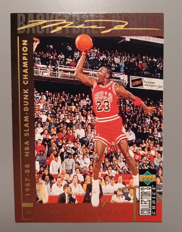 NBA Michael Jordan Slam Dunk Contest Winner Card (Gebraucht) in Zürich ...