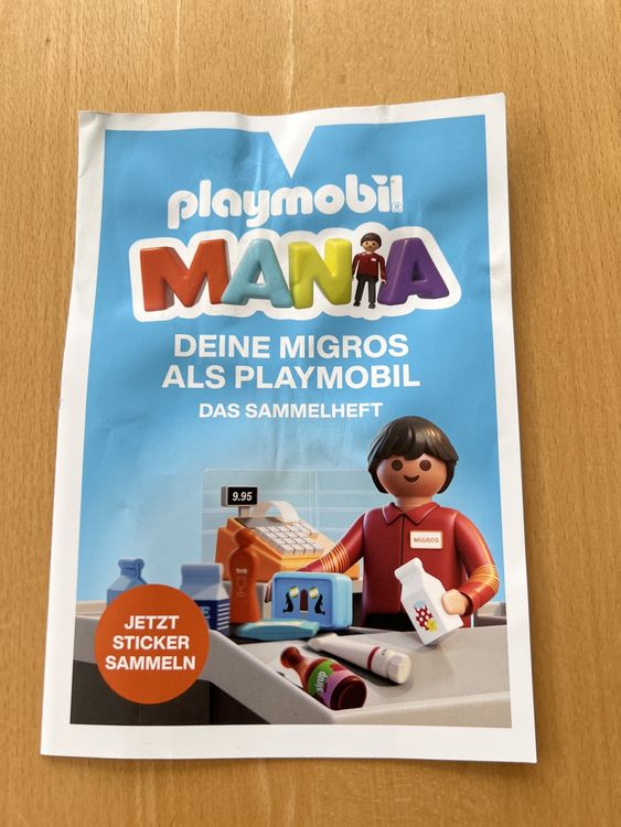 Migros Mania Playmobil, 1 volle Sammelkarte (20 Märkli) (Neu (gemäss Beschreibung)) in Wassen UR ...