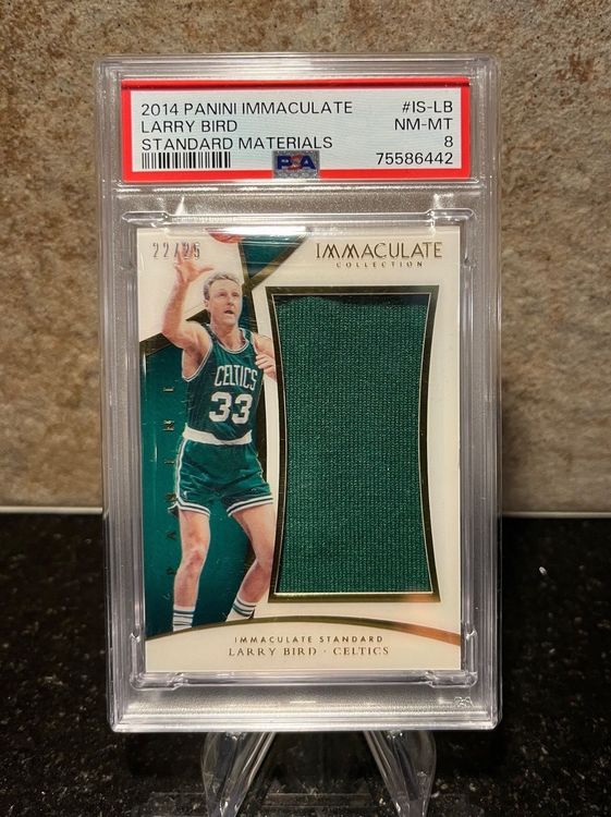 NBA Larry Bird Immaculate /25 RARE !! PSA Game used (Gebraucht) in ...