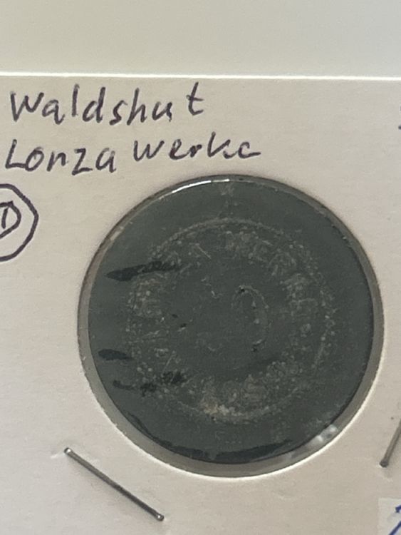 Seltene Lonza Werke Waldshut 50 Rappen 1939 Münze Suiss(I2) (Gebraucht ...