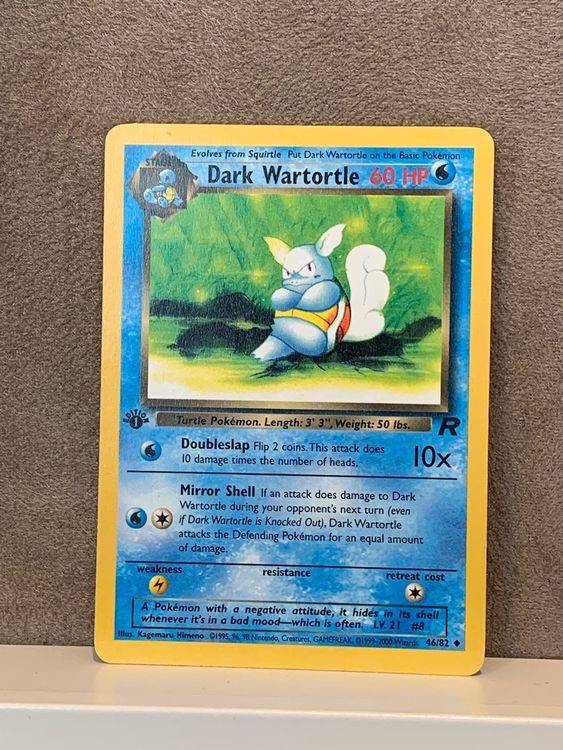 46/82 *1.edition Dark Wartortle ENG Pokemon Team Rocket (Gebraucht) in für CHF 12 – mit ...