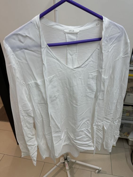 Weisse Bluse Opus Gr. 40 Sommerlook luftig (Gebraucht) in Würenlos für ...