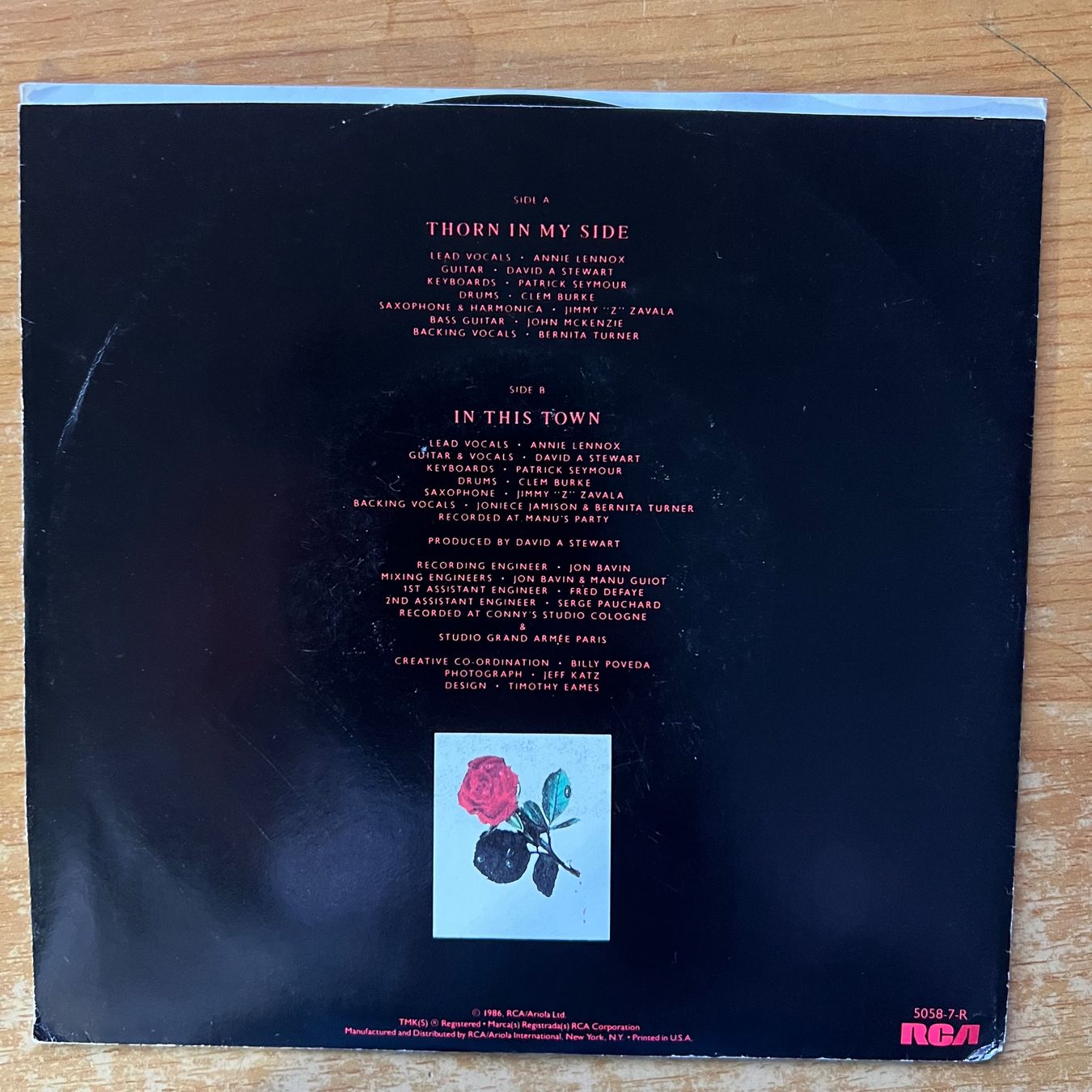 Eurythmics - Thorn In My Side / 1. US-Press. 1986 -Very nice (Gebraucht ...