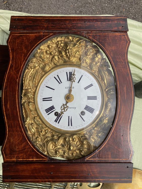 Burgunderuhr (Morezuhr, ca 1860) im Kasten, Standuhr | Kaufen auf Ricardo