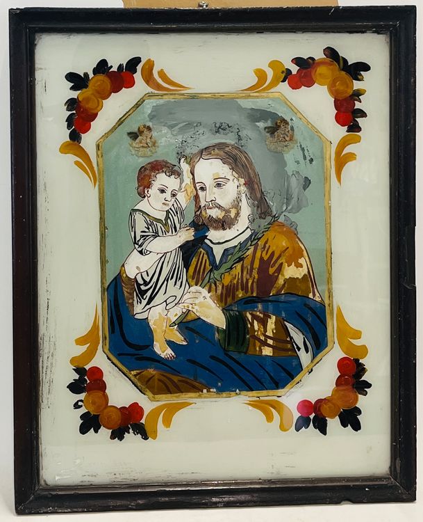 Antike Heilige Hinterglasmalerei | Kaufen auf Ricardo