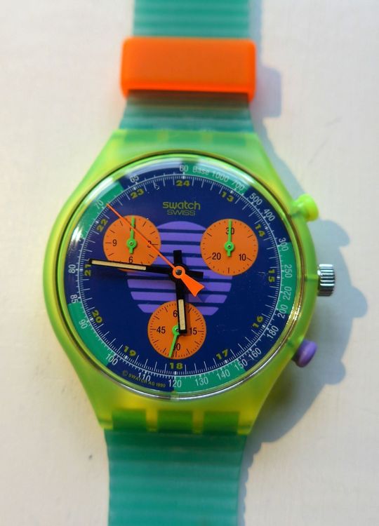 Swatch Chrono Neo Wave SCJ100, neu OVP (Neu und originalverpackt) in ...