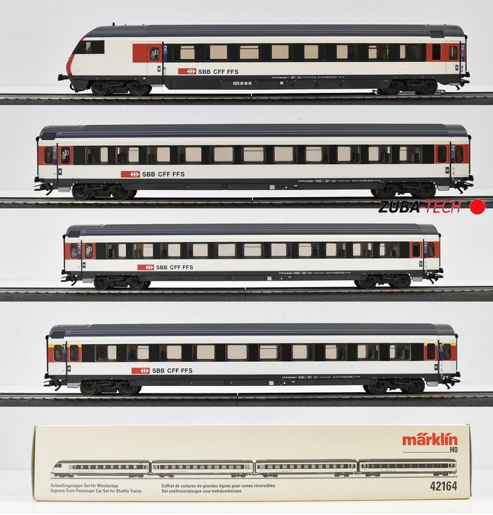 Märklin 42164 Schnellzugwagen-Set für Wendezüge SBB H0 OVP (Neu (gemäss ...