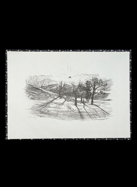 Landschaft, Grafik - handsigniert Reinhold Kündig (Gebraucht) in Zürich ...