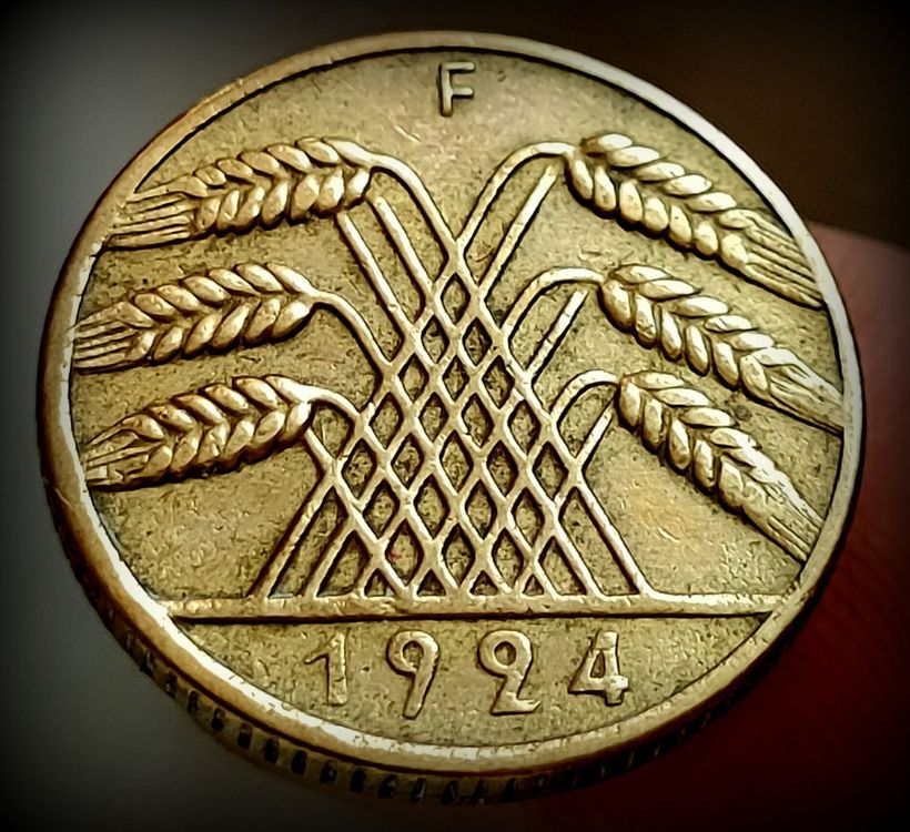 DEUTSCHLAND 10 REICHSPFENNIG 1924 F (Gebraucht) in Winterthur für CHF 1 – mit Lieferung auf ...