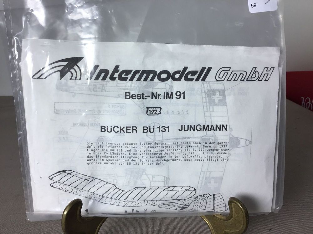Bausatz Bücker Bü131 Jungmann 1:72 (Gebraucht) in Hombrechtikon für CHF ...