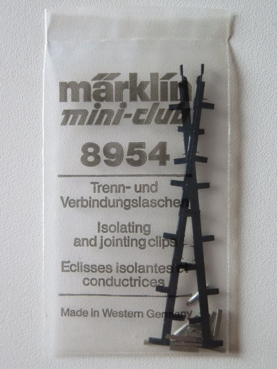 Märklin miniclub Trenn- u. Verbindungslaschen 8954 / OVP (Neu und ...