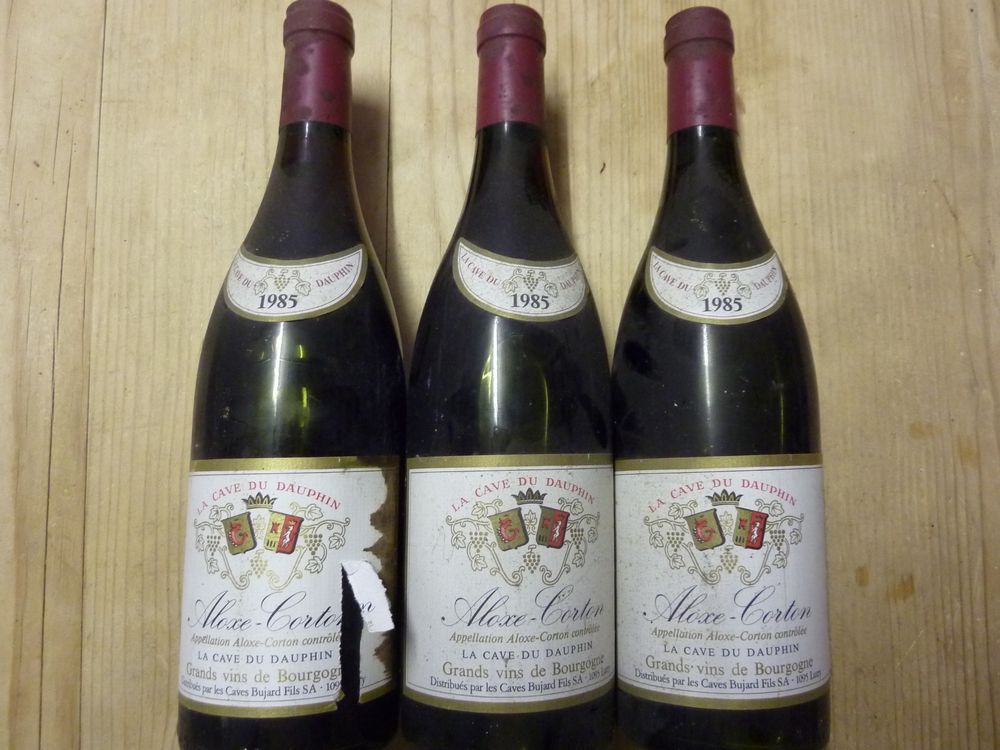 3 Flaschen Rotwein Aloxe Corton 1985 | Kaufen auf Ricardo