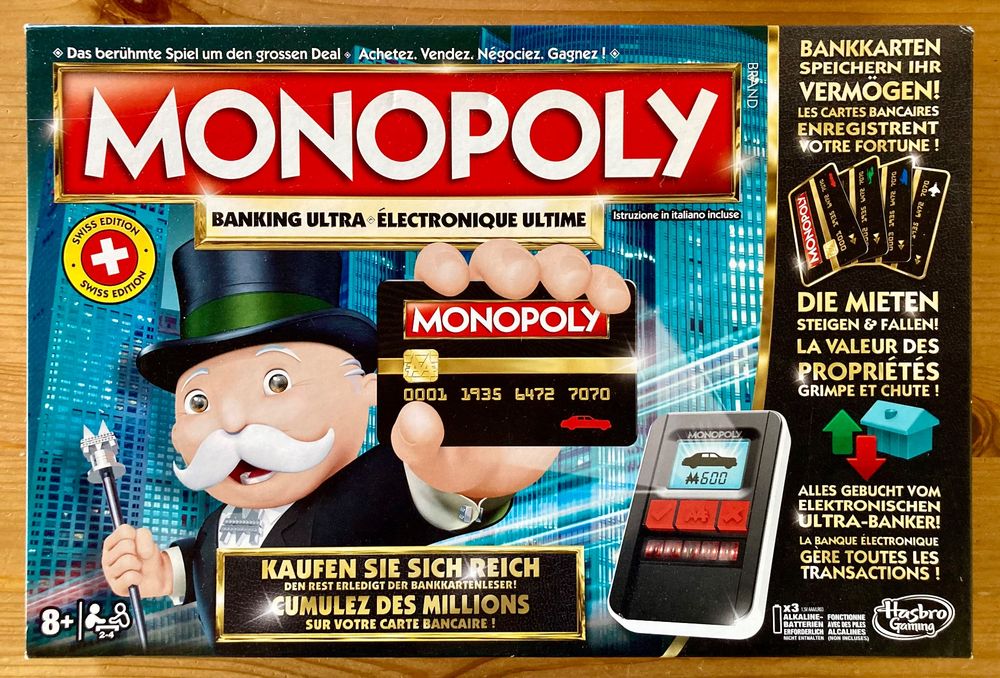 Monopoly Banking Ultra Swiss Edition (Hasbro, 2015) (Gebraucht) in ...