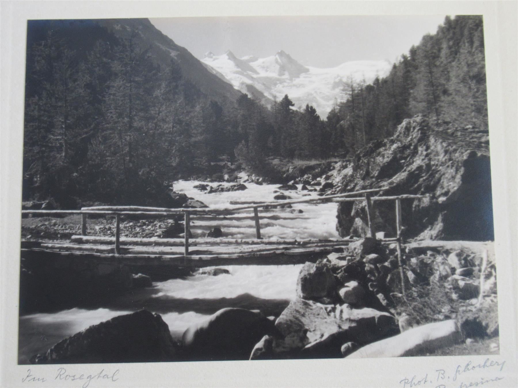 Schocher Orig.- Photographie Pontresina im Rosegtal Engadin (Gebraucht ...