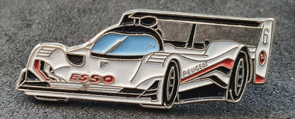V696 - Pin Rennwagen ESSO Peugeot 905 Le Mands 24Hr. (Gebraucht) in ...