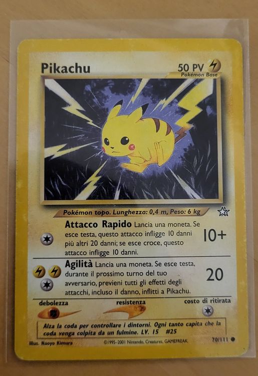 Pikachu 70/111 Carta Pokemon Italiano 2001 Wizard Carte IT | Kaufen auf ...