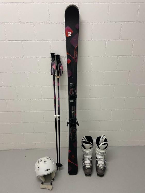 SKI-Set / DAMEN (Ski, Stöcke, Schuhe, Helm) (Gebraucht) in für CHF 110 ...