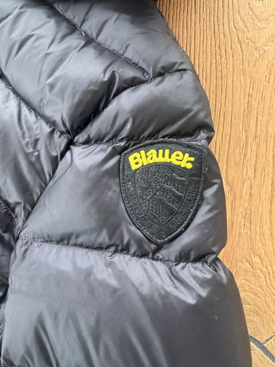 BLAUER USA Winter Steppmantel m. Kapuze Gr.L wie M schwarz (Gebraucht ...